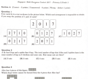 SMKC Kangaroo Singapore P5 P6 Past Year Competition Papers ( Singapore ...